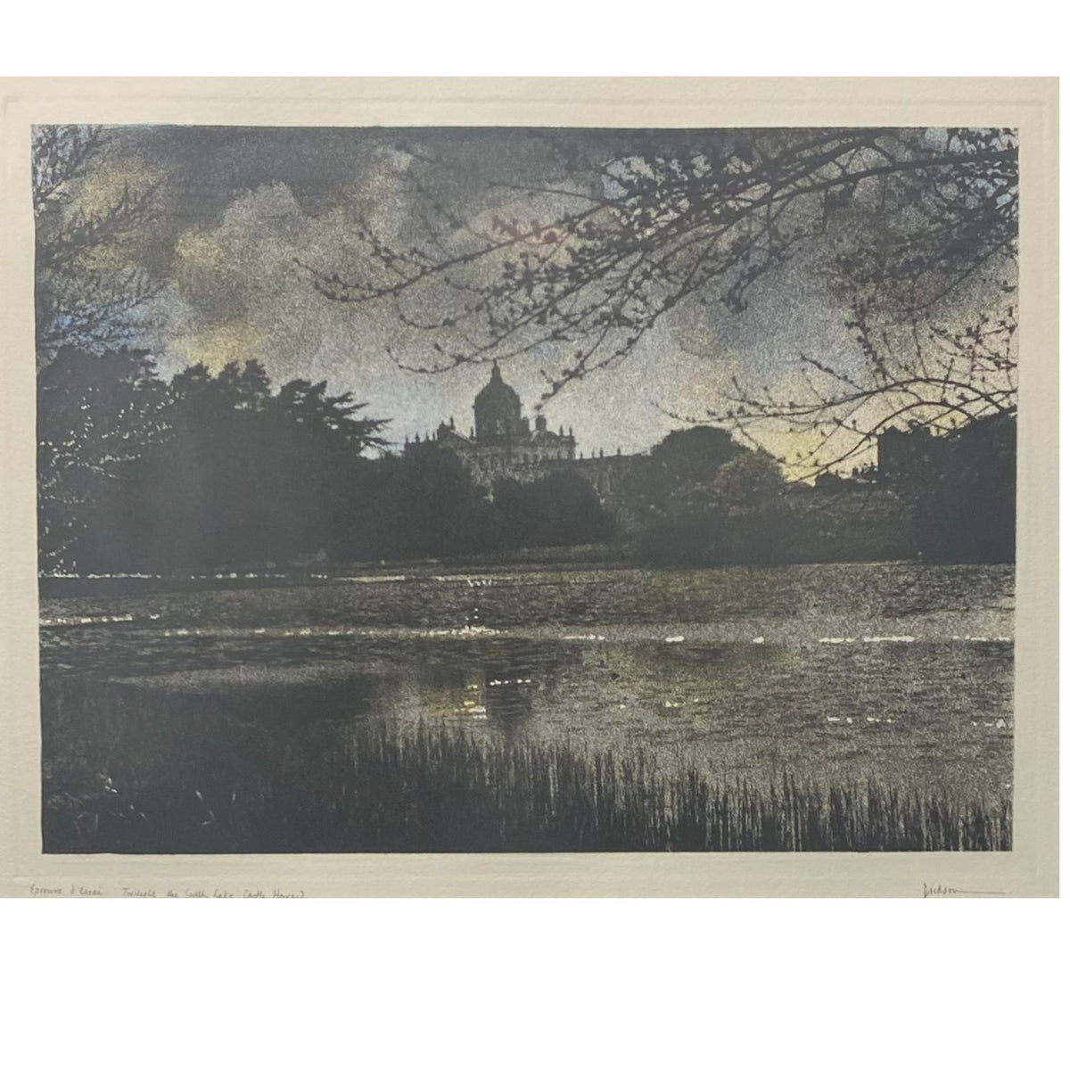 "Twilight, the South Lake, Castle Howard" – Wallack Galleries