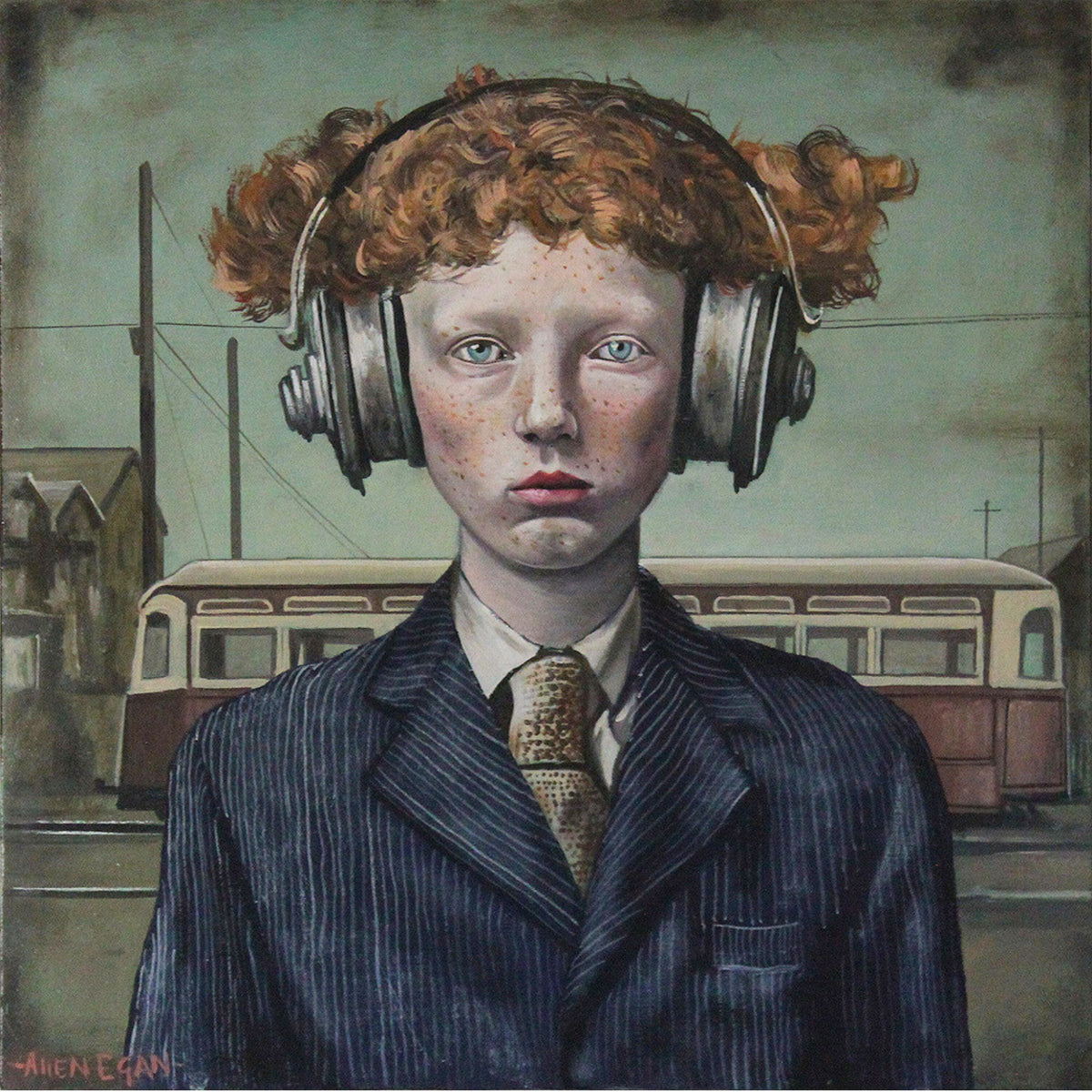 "At the Bus Stop" – Wallack Galleries