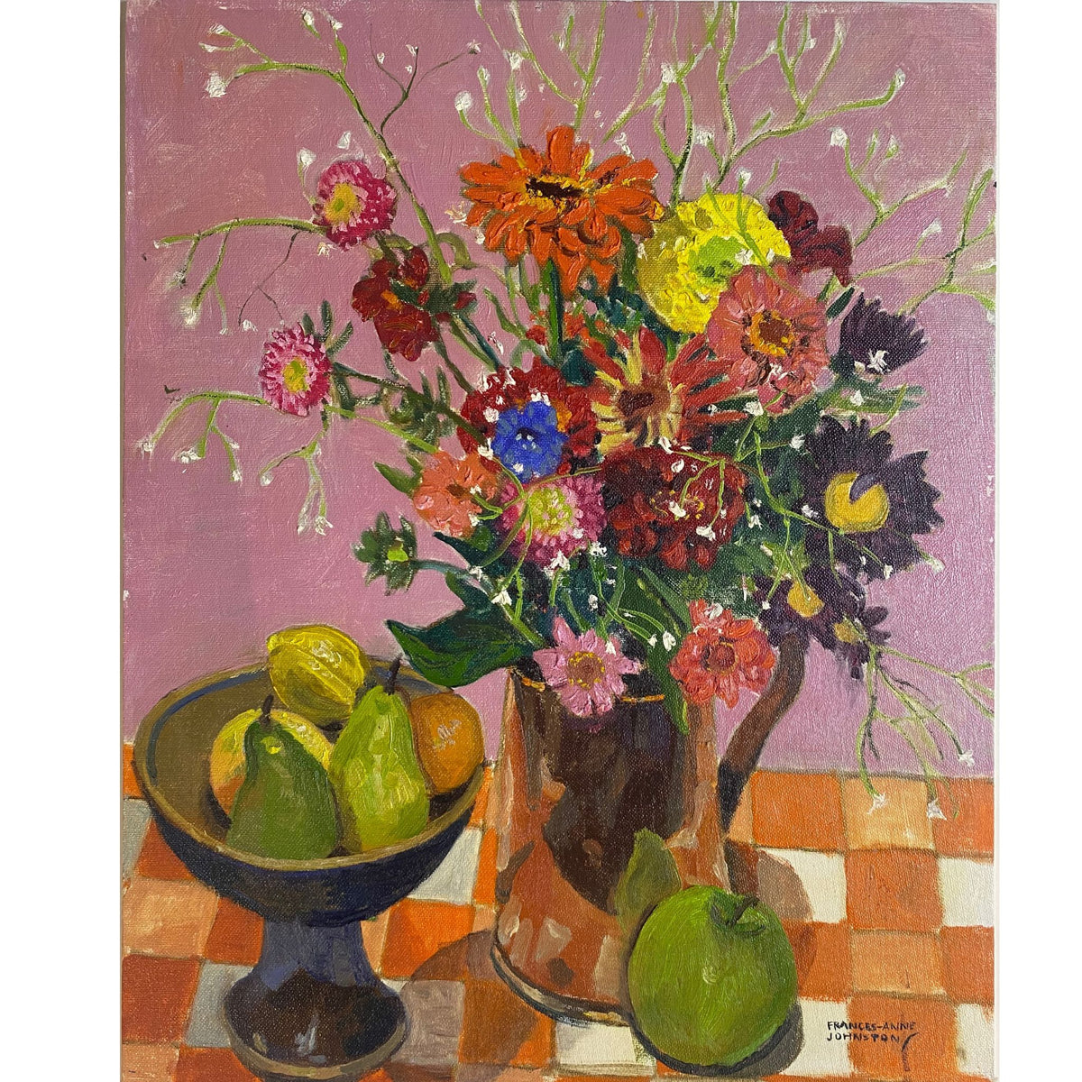 Frances-Anne Johnston, "Late September Flowers and Fruit" – Wallack Galleries
