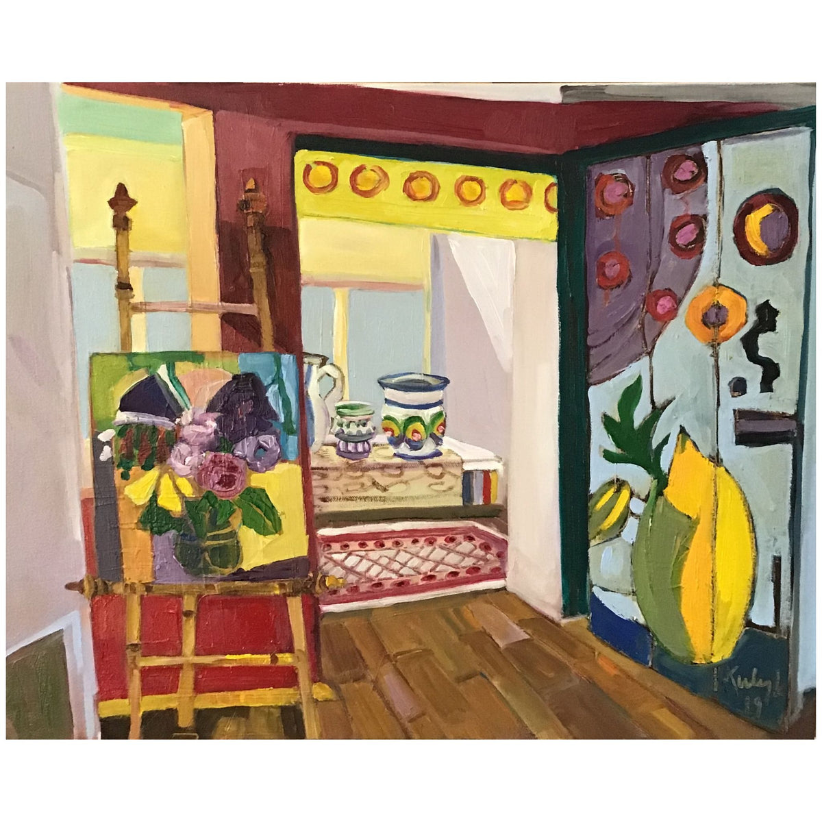 Karen Kulyk, "Vanessa Bell's Studio" - 2019 – Wallack Galleries
